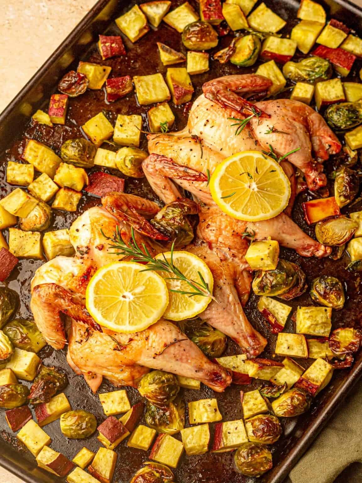 Easy Roasted Cornish Hen Recipe- Real Food with Sarah