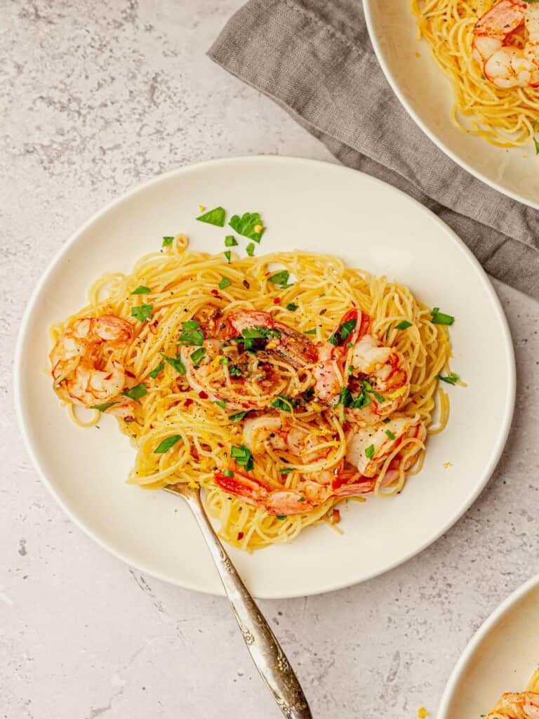 Shrimp Scampi with Angel Hair Pasta – Real Food with Sarah