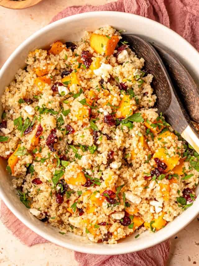 Roasted Sweet Potato Salad with Quinoa – Real Food with Sarah