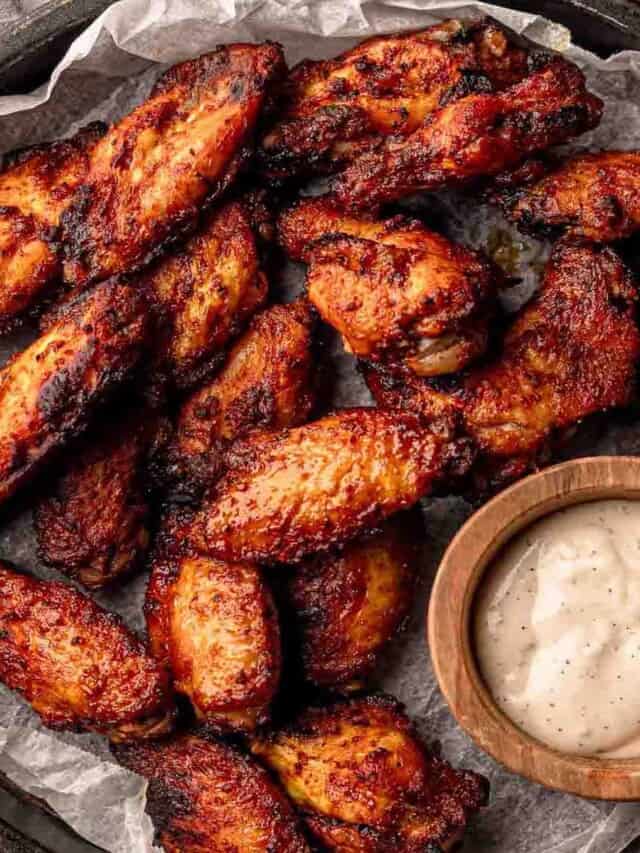 Air Fryer BBQ Chicken Wings – Real Food with Sarah