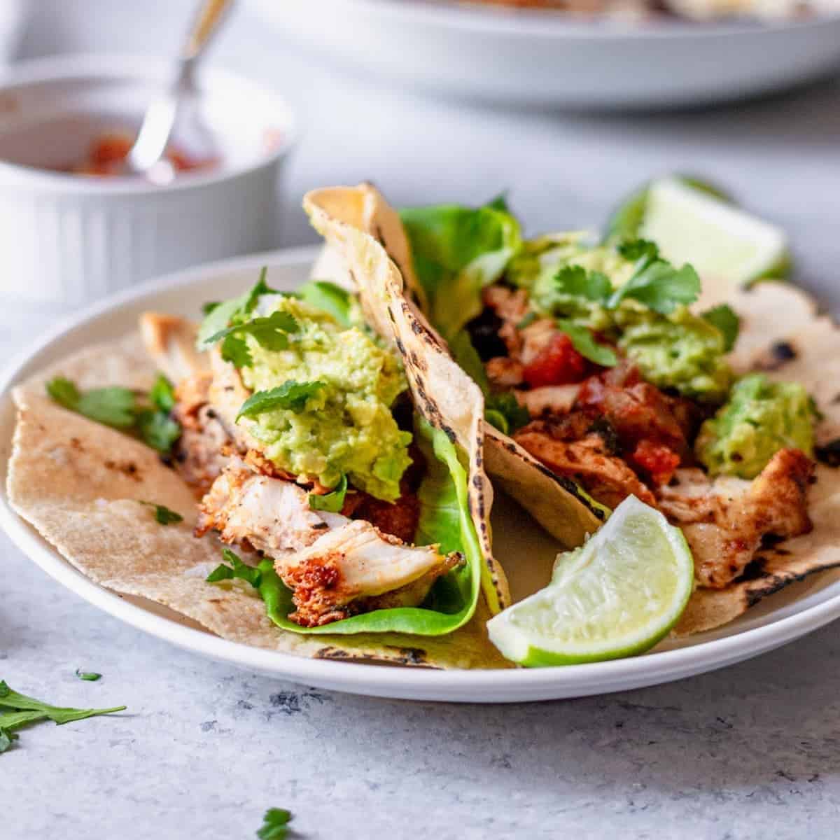 Cilantro Lime Chicken Tacos – Real Food with Sarah