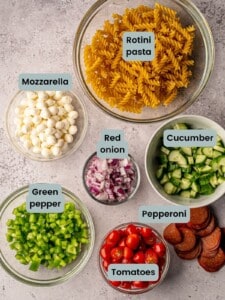 Rotini Pasta Salad with Pepperoni – Real Food with Sarah