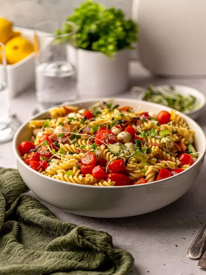 Rotini Pasta Salad with Pepperoni – Real Food with Sarah