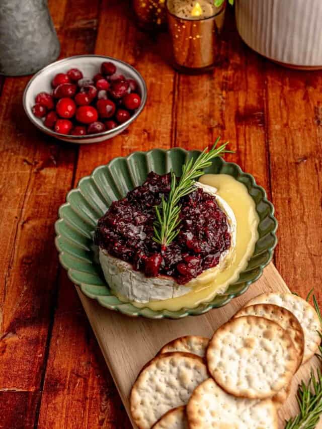 Baked Brie with Cranberry Sauce – Real Food with Sarah