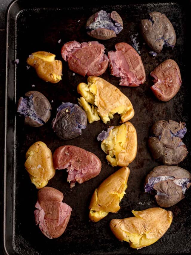 Crispy Smashed Fingerling Potatoes – Real Food with Sarah