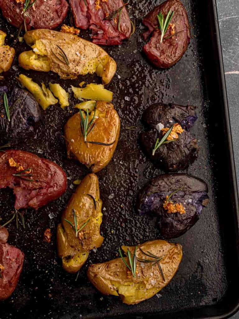 Smashed Fingerling Potatoes – Real Food with Sarah