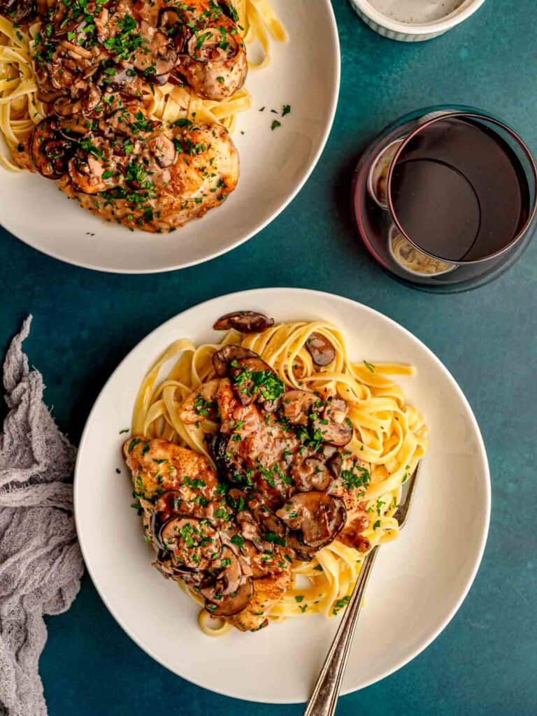 Creamy Chicken Marsala with Fettuccine – Real Food with Sarah