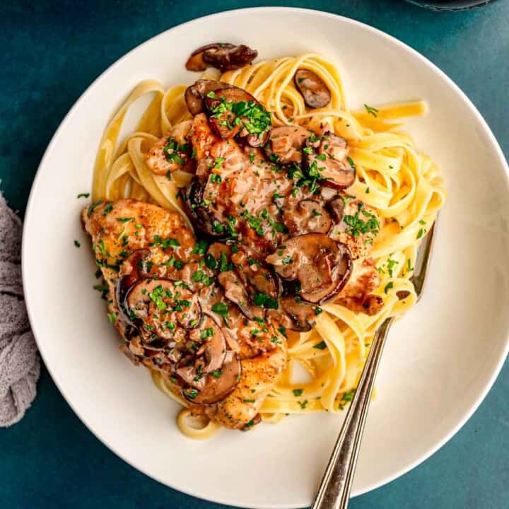 Creamy Chicken Marsala with Fettuccine – Real Food with Sarah