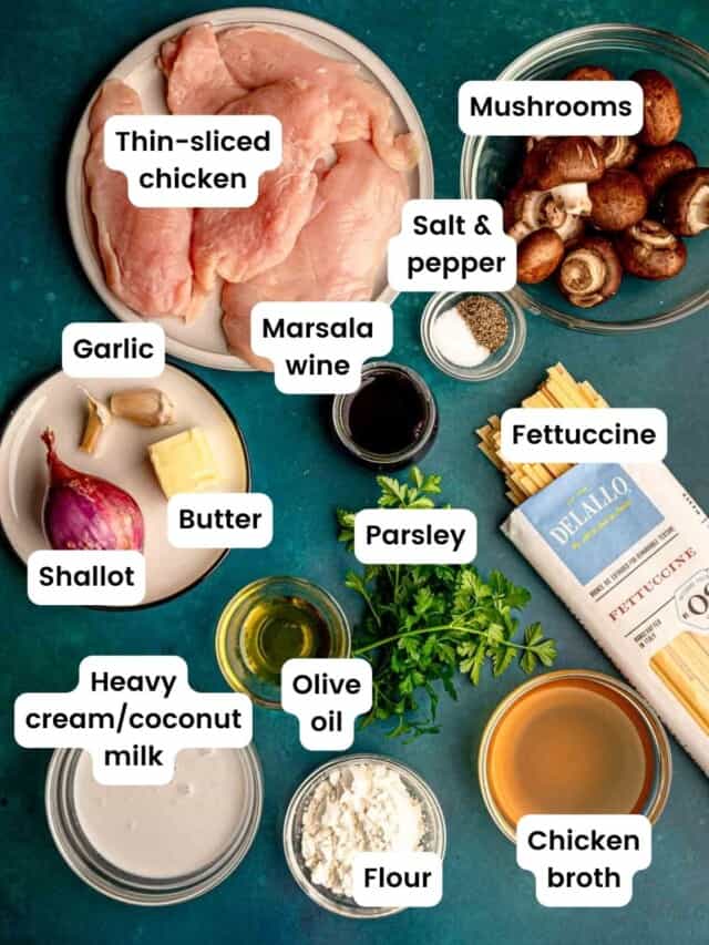 Creamy Chicken Marsala with Fettuccine – Real Food with Sarah