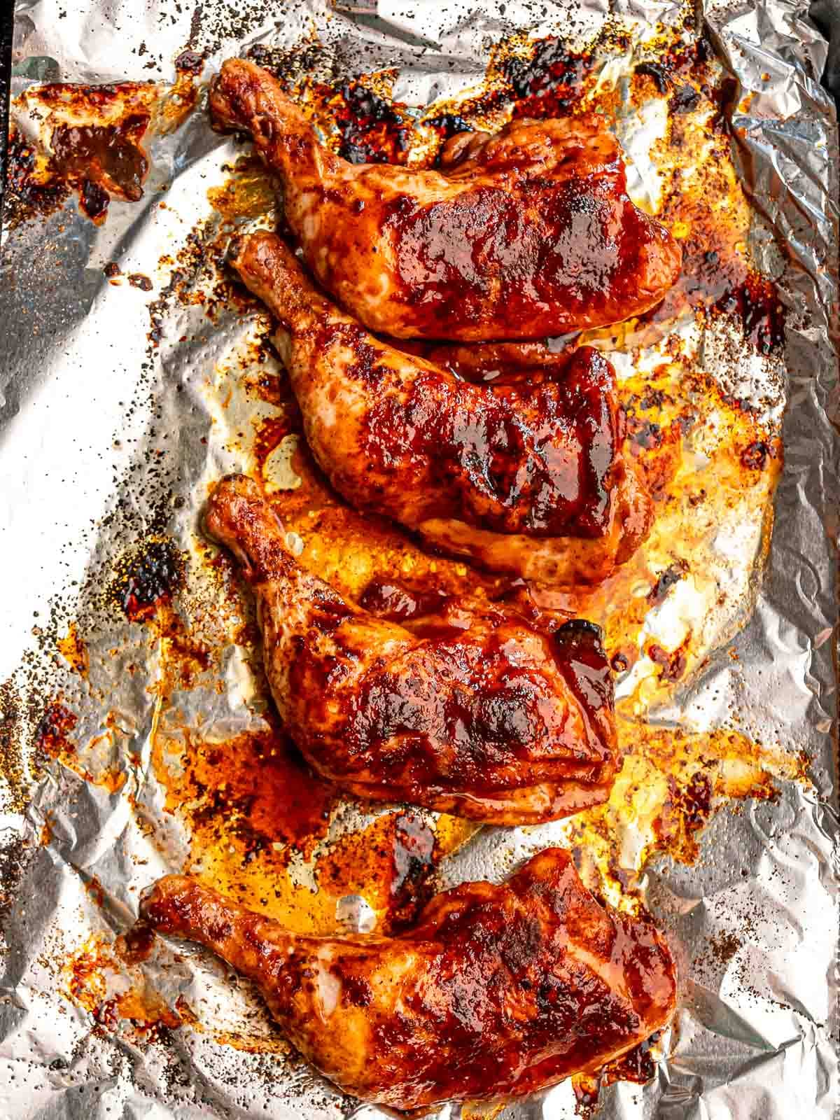 Baked BBQ Chicken Leg Quarters – Real Food with Sarah