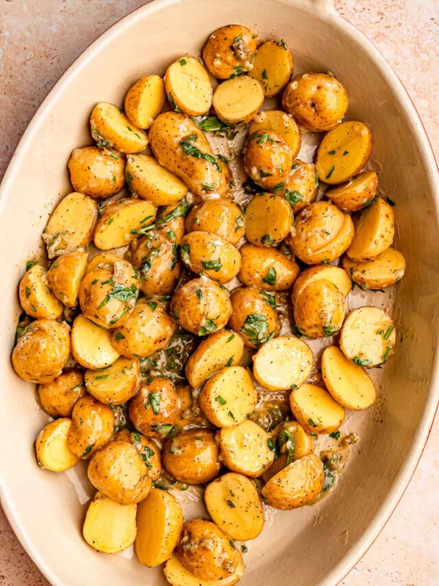 Garlic Butter Potatoes – Real Food with Sarah