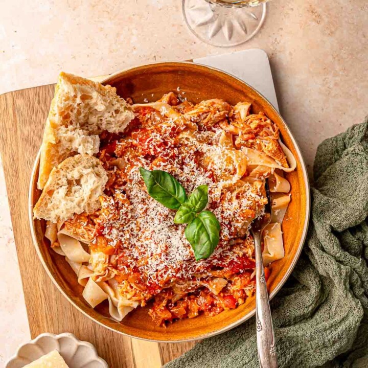 Braised Chicken Ragu – Real Food with Sarah