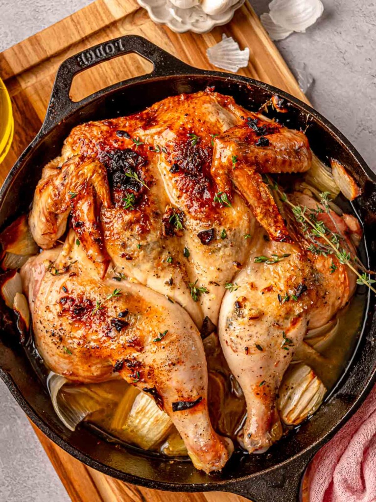 Easy Spatchcock Chicken (in your Cast Iron) – Real Food with Sarah