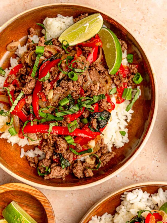 Thai Basil Beef (25 Minute Recipe) – Real Food with Sarah