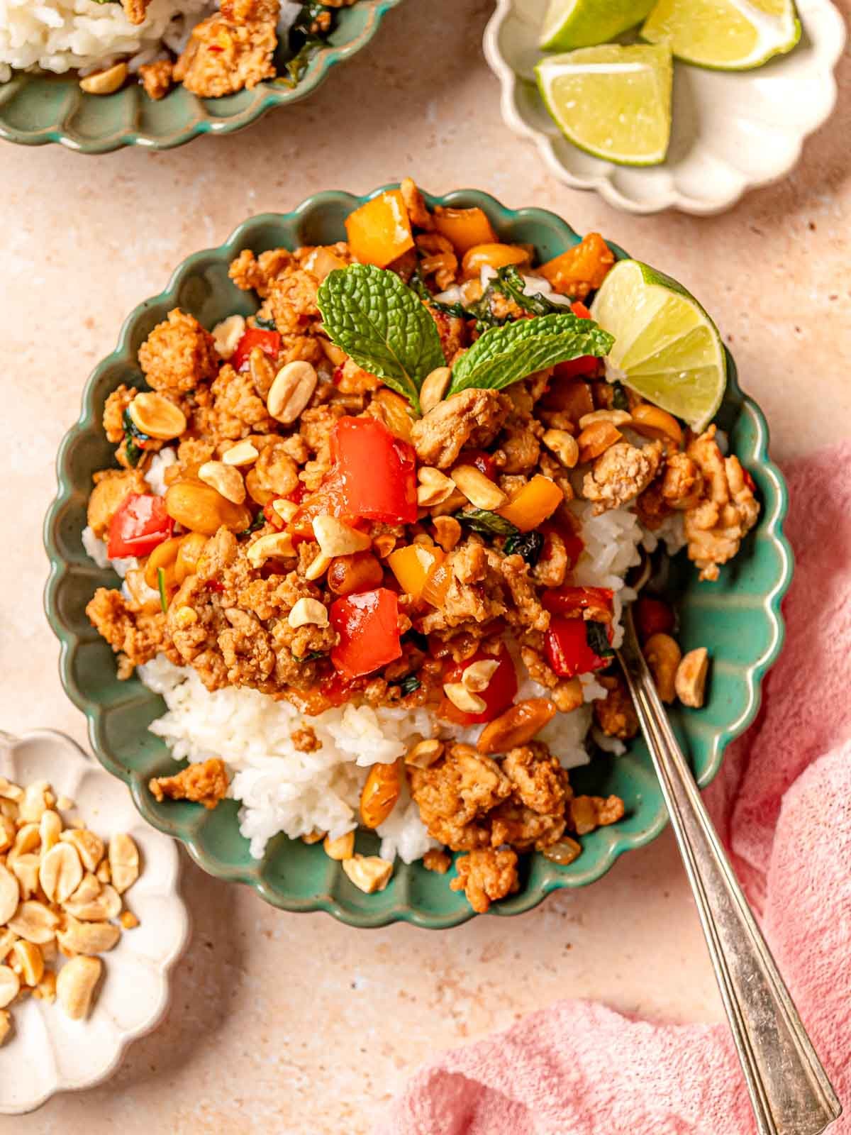 Easy Ground Chicken Stir Fry with Peanuts – Real Food with Sarah